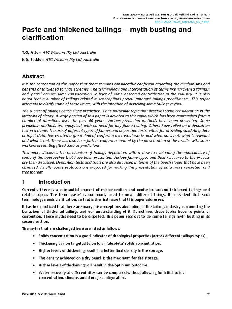 03 Fitton | PDF | Density | Mining