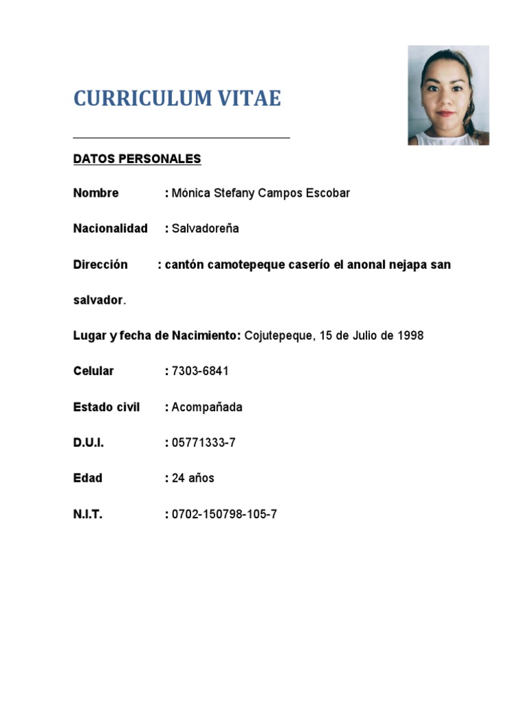 Monica Curriculum | PDF