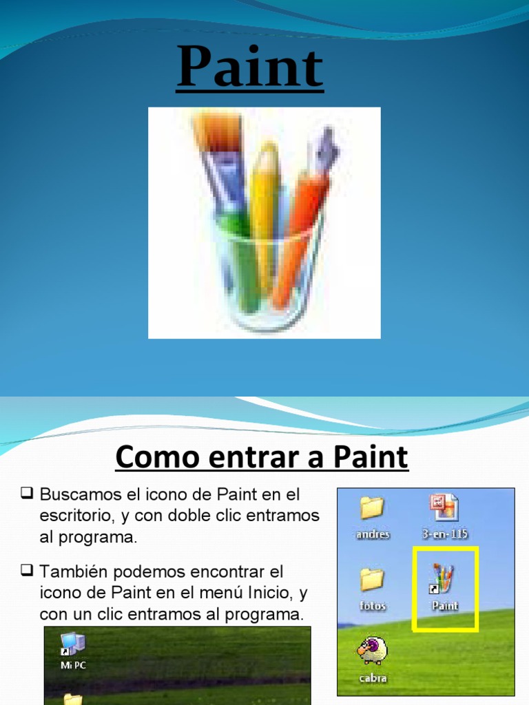 Guía de Herramientas en Paint | PDF | Componentes | Microsoft Windows