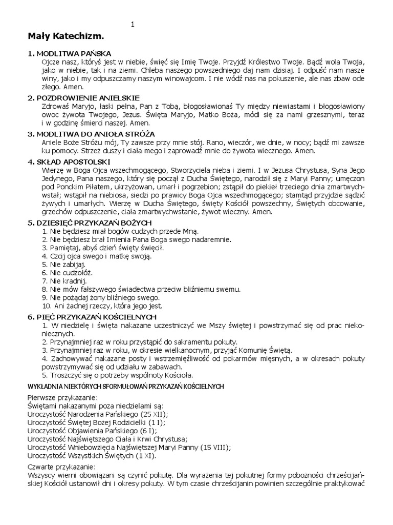 Katechizm Bierzmowanych | PDF