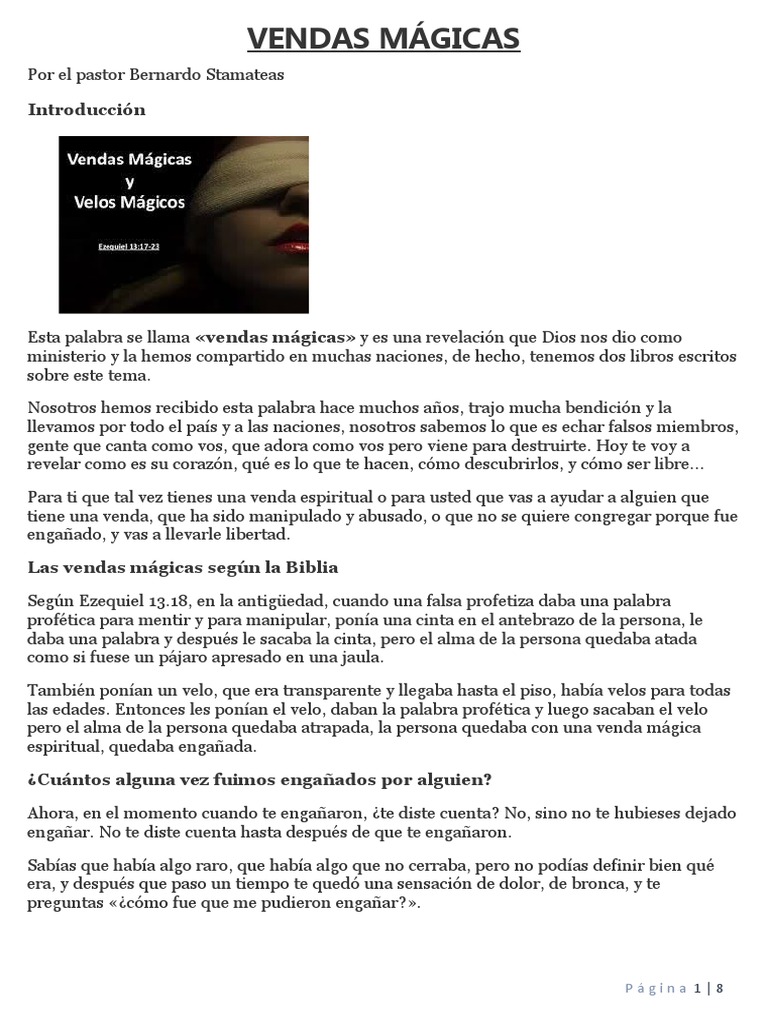 Vendas Mágicas | PDF | Elijah | Oración