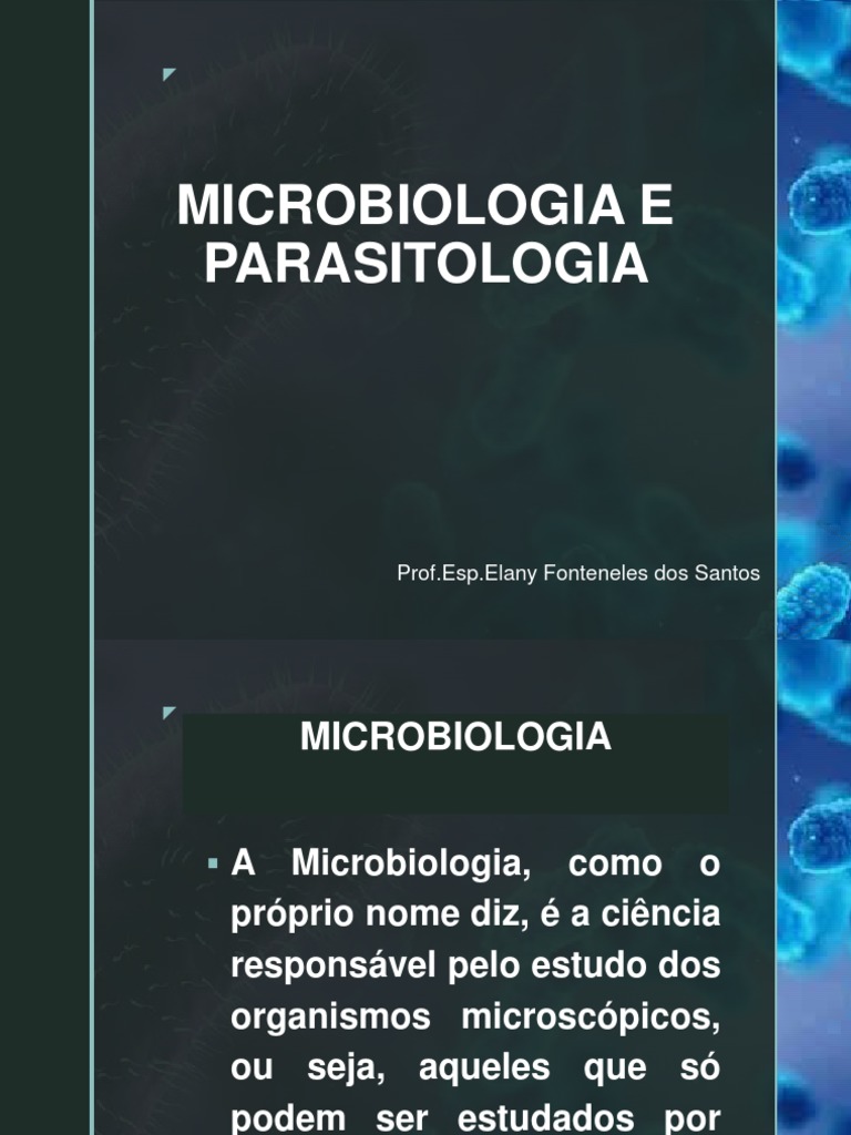 01 Aula de Microbiologia - Modulo 1 | PDF | Microbiologia | Microrganismo
