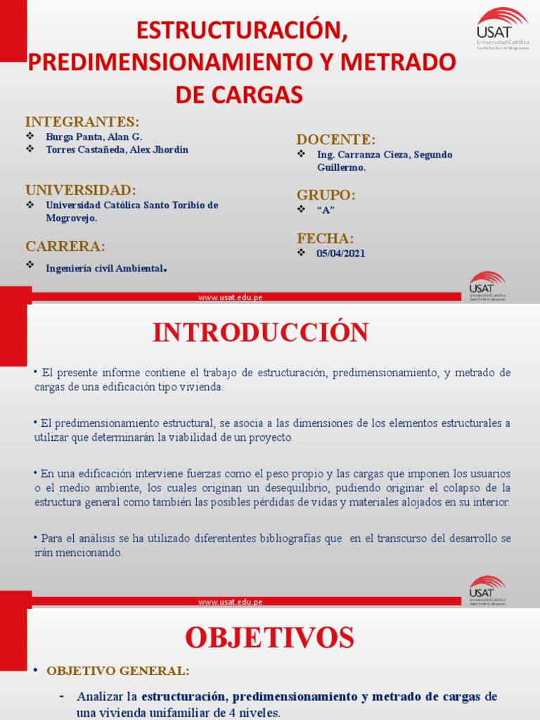 Exposici¿ N Estructuraci¿ N | PDF | Viga (Estructura) | Hormigón