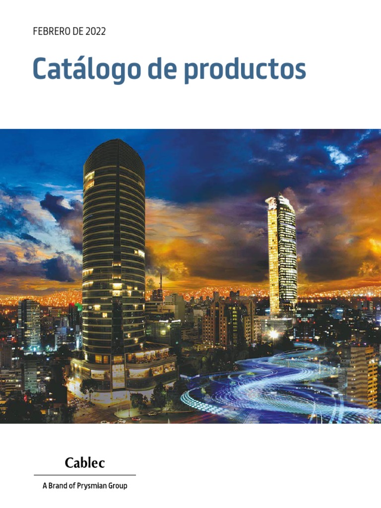 Cablec CatProd 2022 WEB | PDF | Cobre | Electricidad