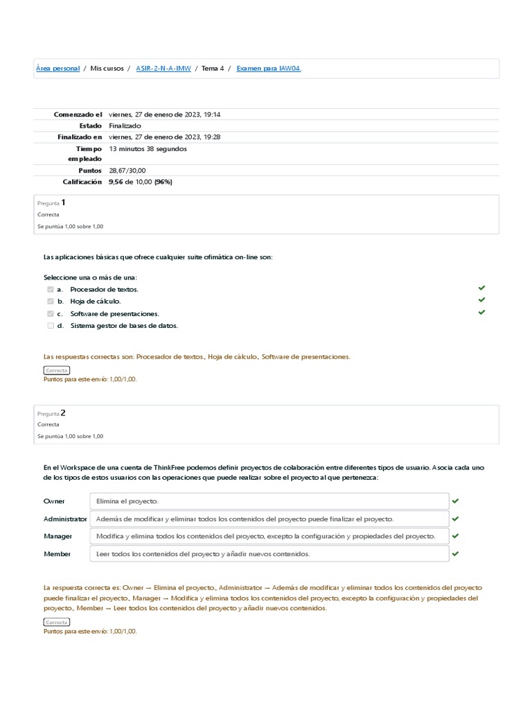 Examen para IAW04. - Revisión Del Intento | PDF | Script Java | Cookie HTTP