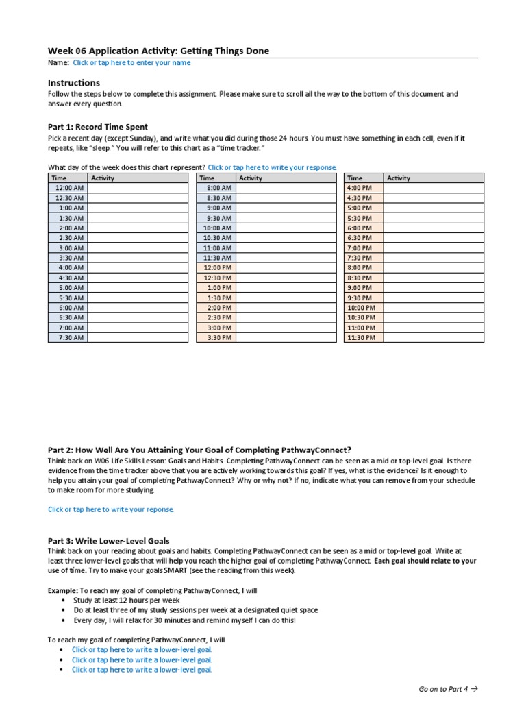 Pc101 Document w06ApplicationActivityTemplate | PDF