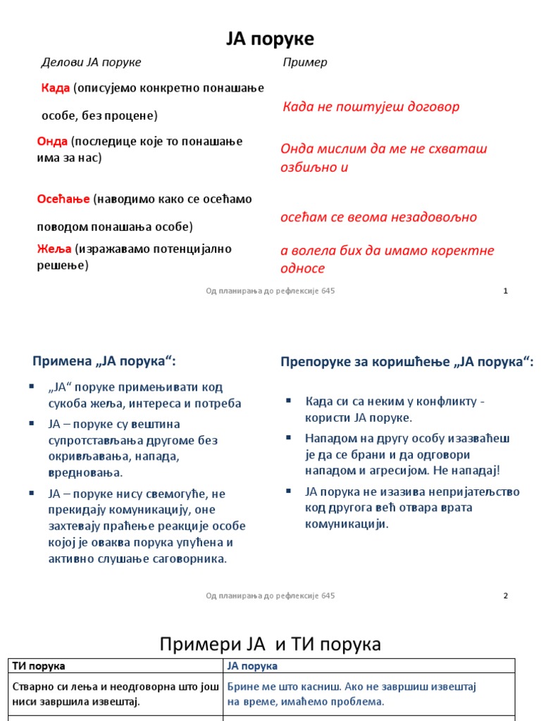 Ja I Ti Poruke | PDF