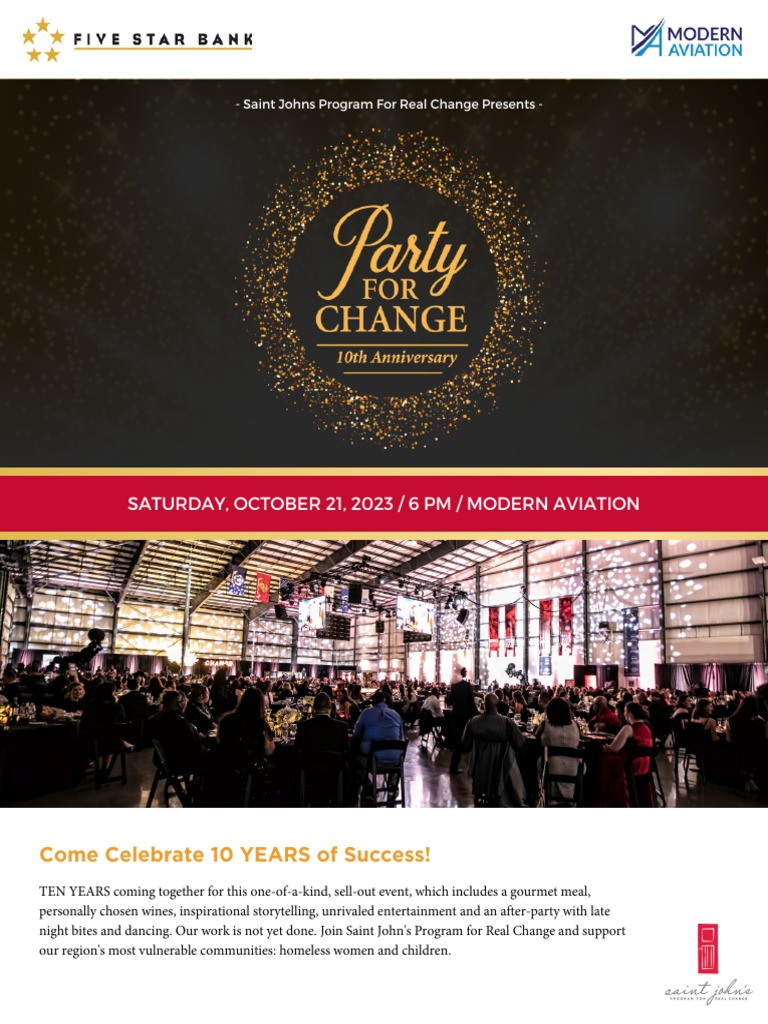 2023 Party For Change Sponsorship Opportunities | PDF | Sponsor ...