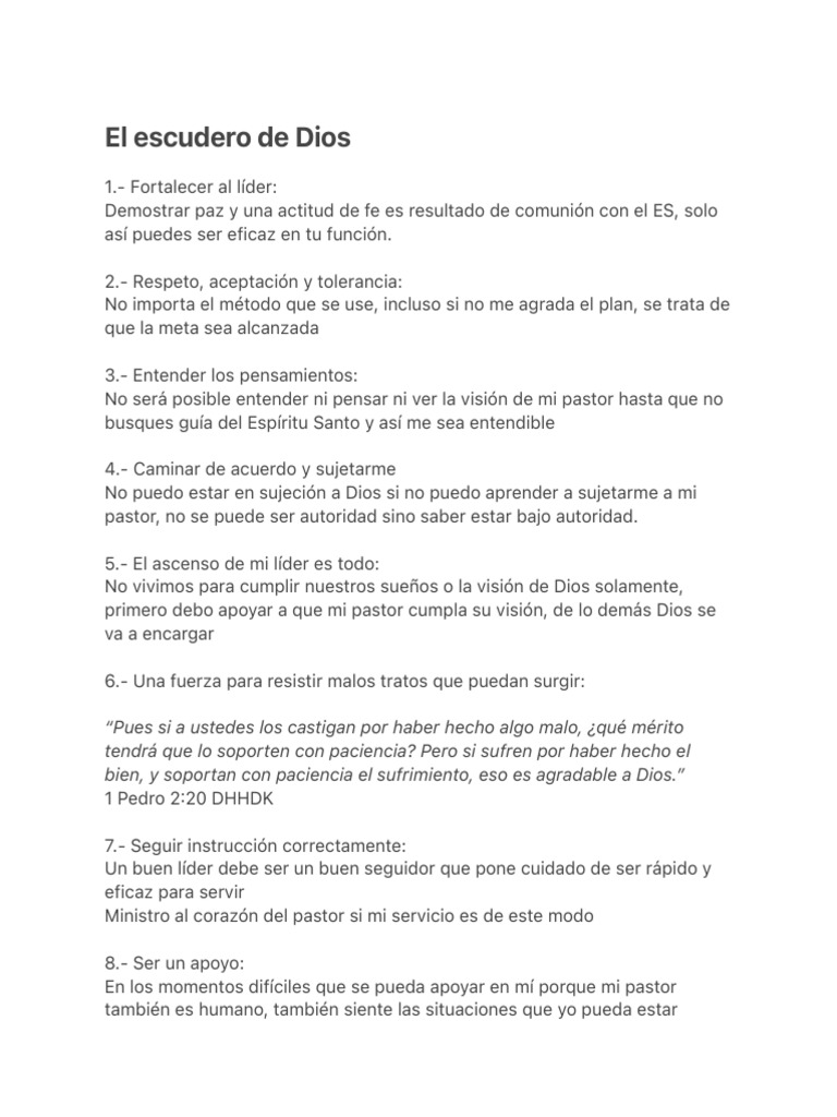 El Escudero de Dios | PDF | Dios