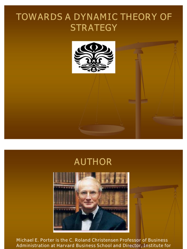 Towards A Dynamic Theory of Strategy | Download Free PDF | Competitive ...
