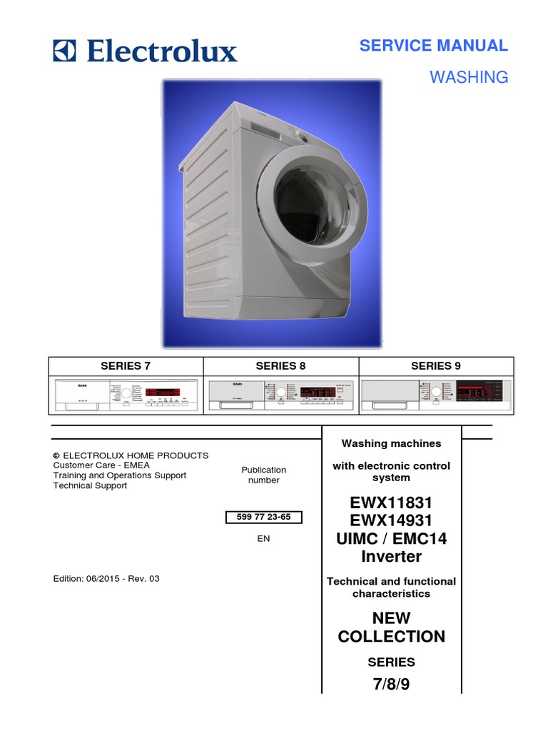 Ewx 11831 | PDF | Washing Machine | Power Supply