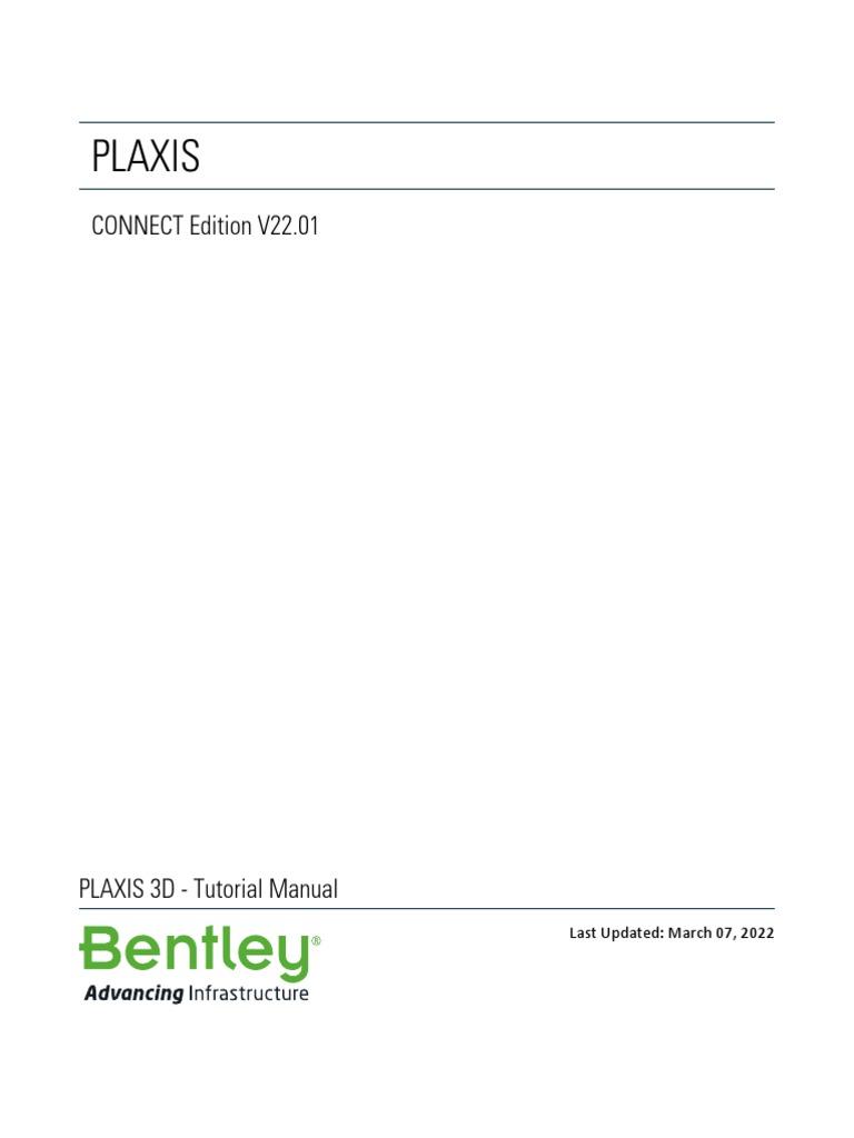 PLAXIS 3D Tutorial Manual V22.01 | PDF | 3 D Computer Graphics | Finite ...