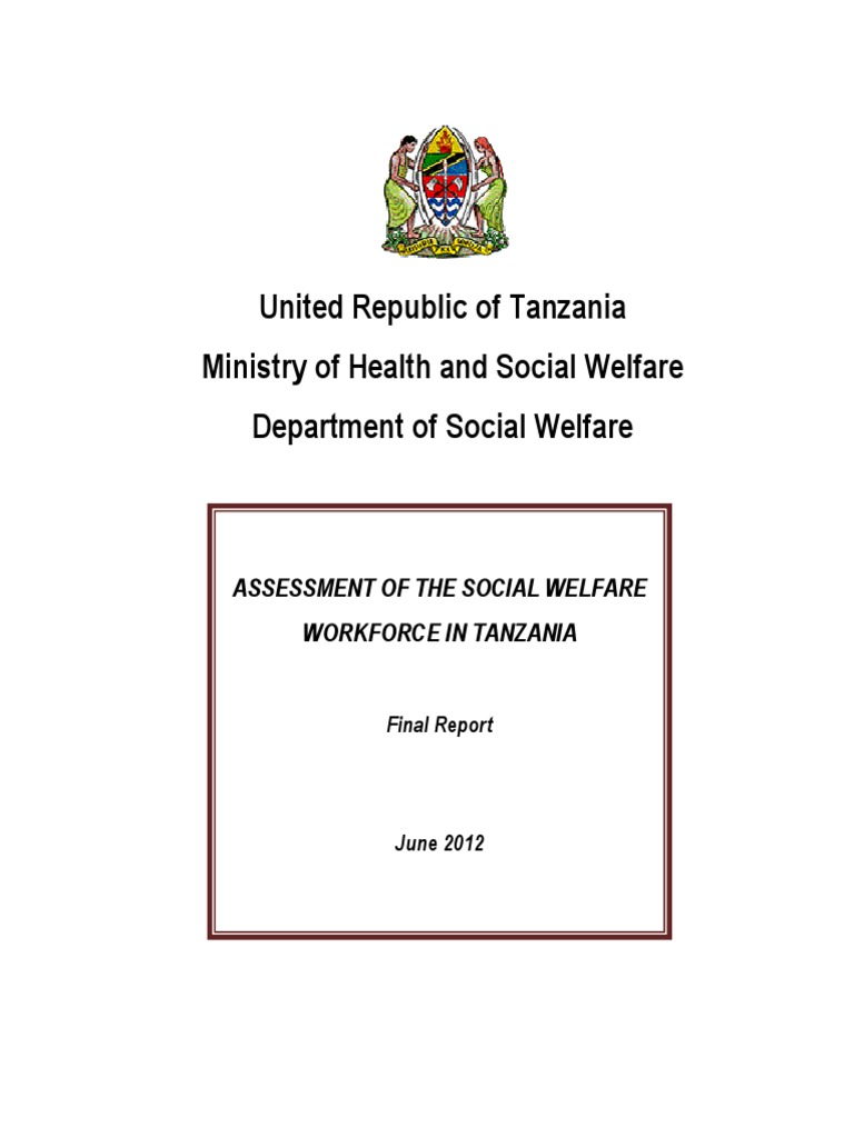 Assessment of The Social Welfare Workforce in Tanzania | PDF | Human ...