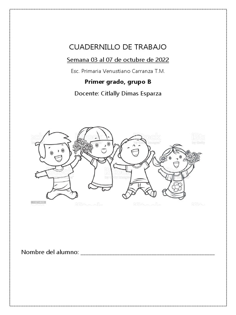 CUADERNILLO DE TRABAJO 1ro de Primaria | PDF