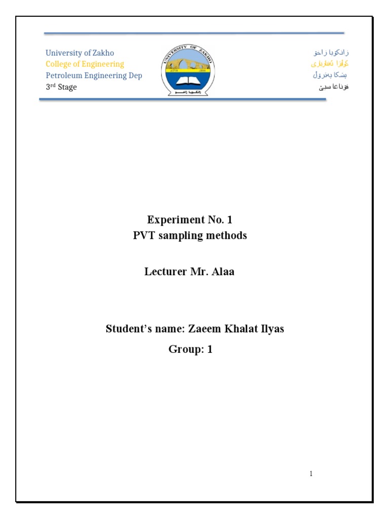 PVT Report | PDF | Petroleum Reservoir | Physical Sciences