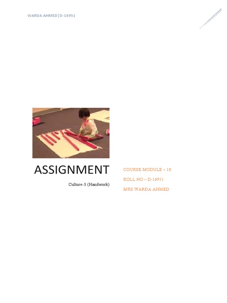 Mod 10 Assignment | PDF | Curriculum | Adolescence