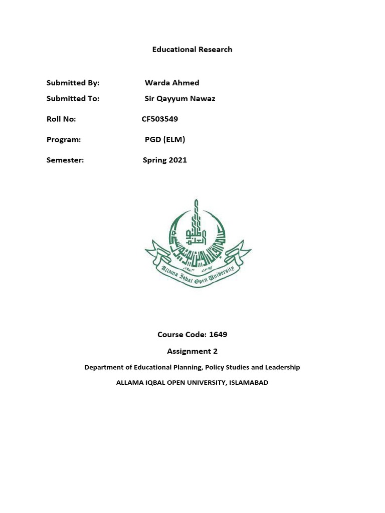 Educational Research | PDF | Validity (Statistics) | Sampling (Statistics)
