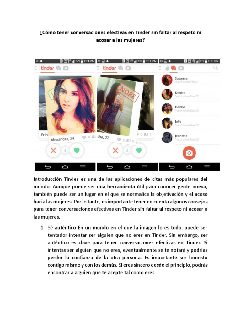 Conversaciones Respetuosas en Tinder | PDF | Gratitud