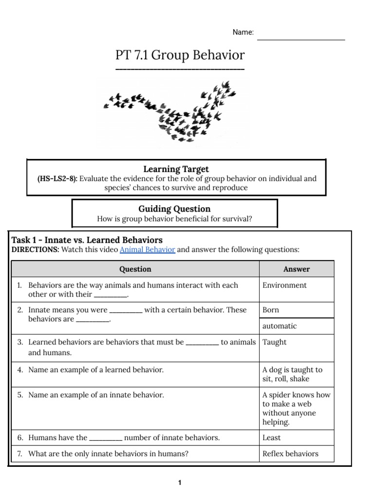 Valeria Polanco - Copy of PT 7 | PDF | Instinct | Ethology