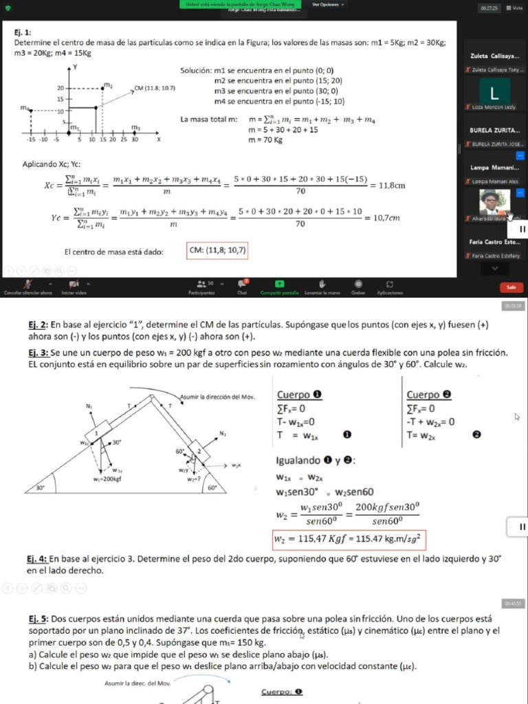 ESTATICA Ejercicios | PDF