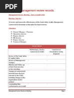 Management Review Report: Overall Assessment | PDF