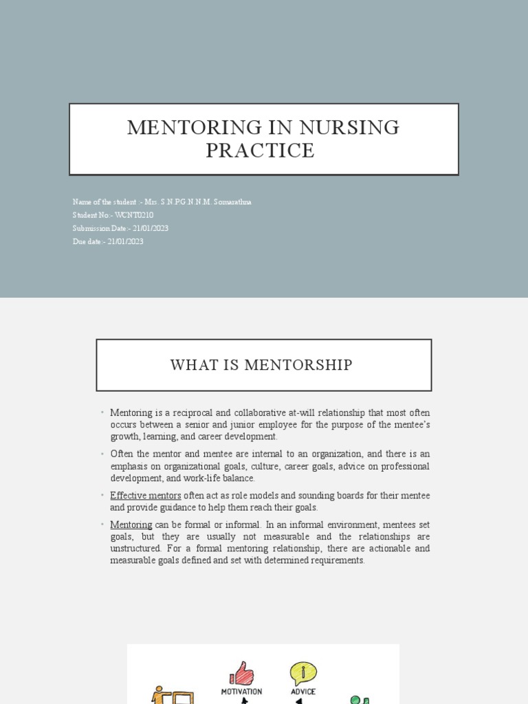 Mentoring in Nursing Practice | PDF