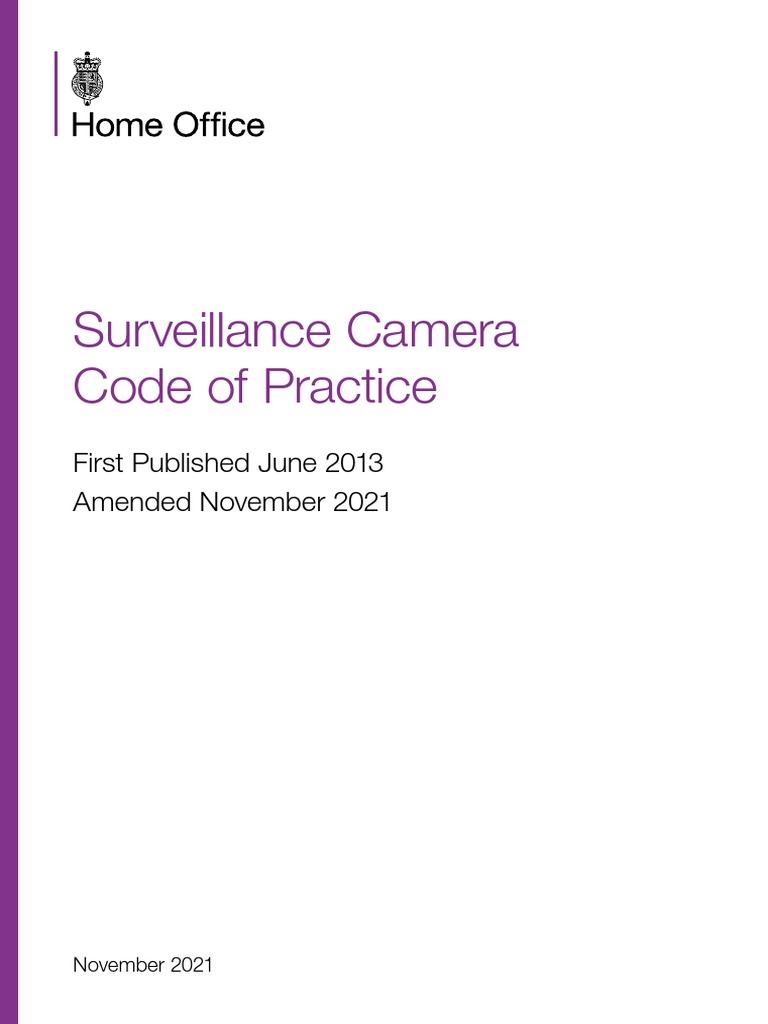 Surveillance Camera CoP Accessible PDF | PDF | Surveillance | Closed Circuit Television