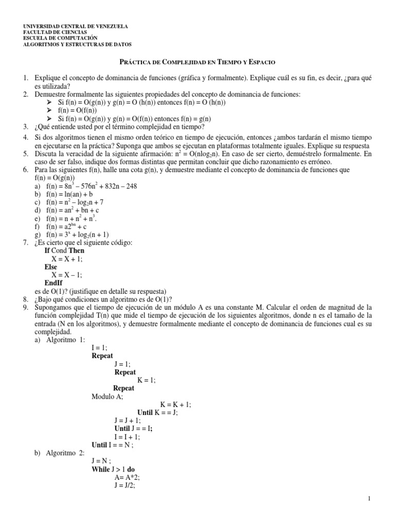 Practica 3 Algoritmos Y Estructura De Datos Pdf Algoritmos Gestión De Tecnología De La