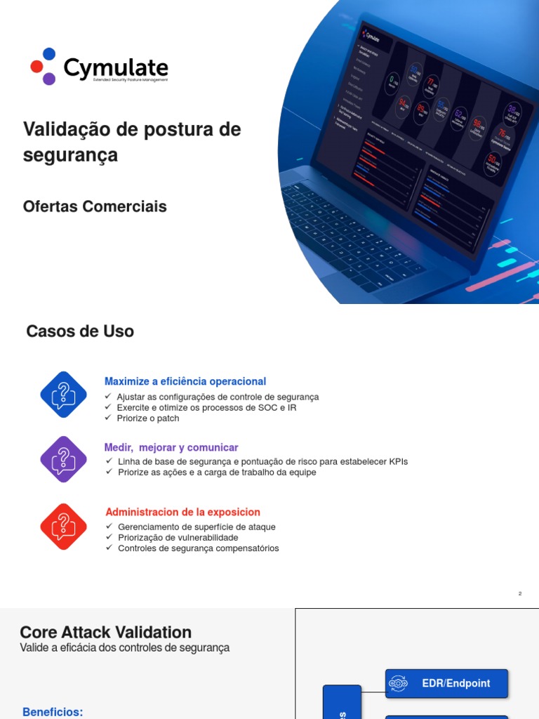 2022 Cymulate New Packages - Es v3 - Portuguese | PDF | Tecnologia da ...