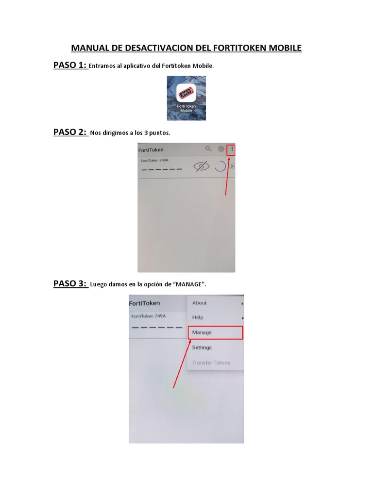 Desactivación de FortiToken Mobile | PDF | Juegos y actividades ...