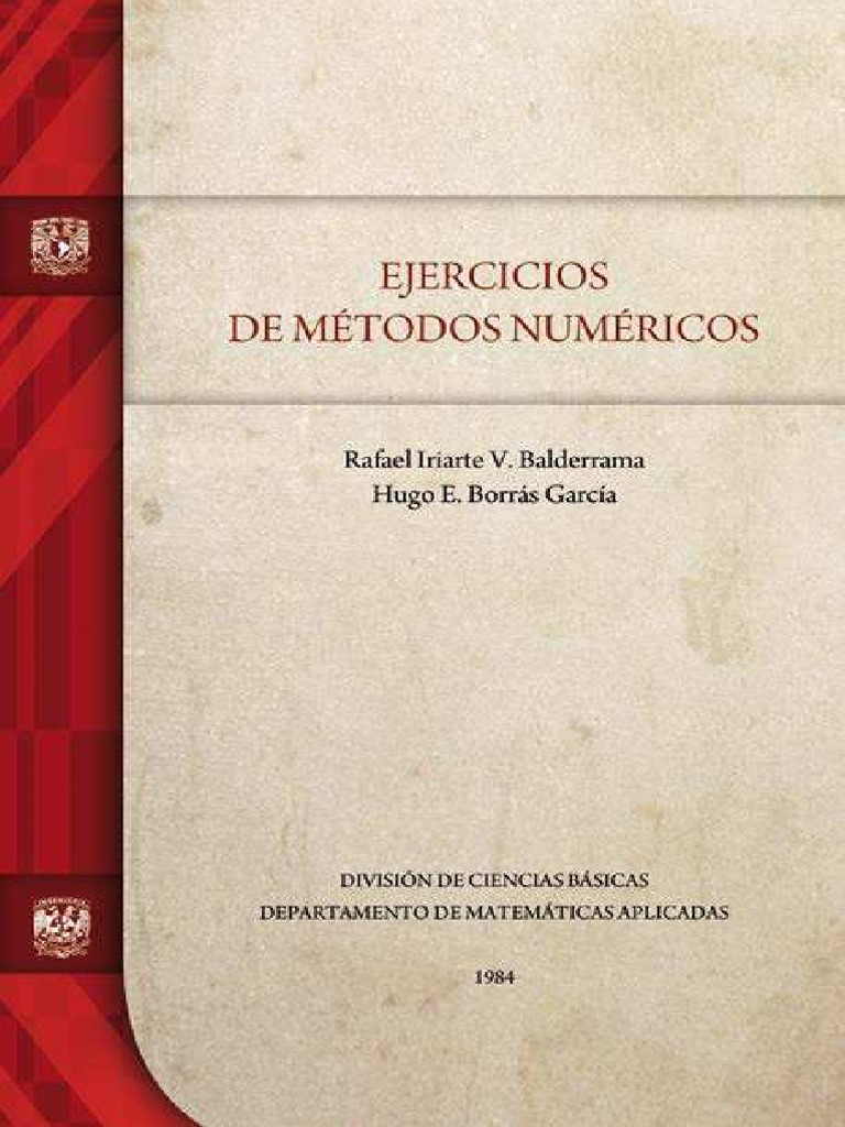 Ejercicios de Métodos Numéricos | PDF | Ecuaciones | Matemáticas Aplicadas