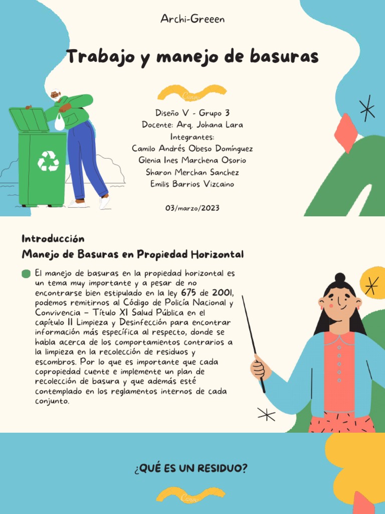 Trabajo y Manejo de Las Basuras - Compressed | PDF | Residuos | Residuos sólidos urbanos