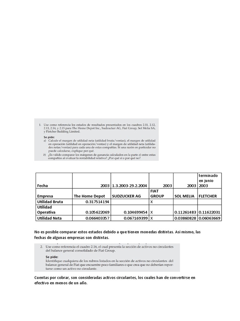 Ejercicios y Problemas Cap. 2 | PDF