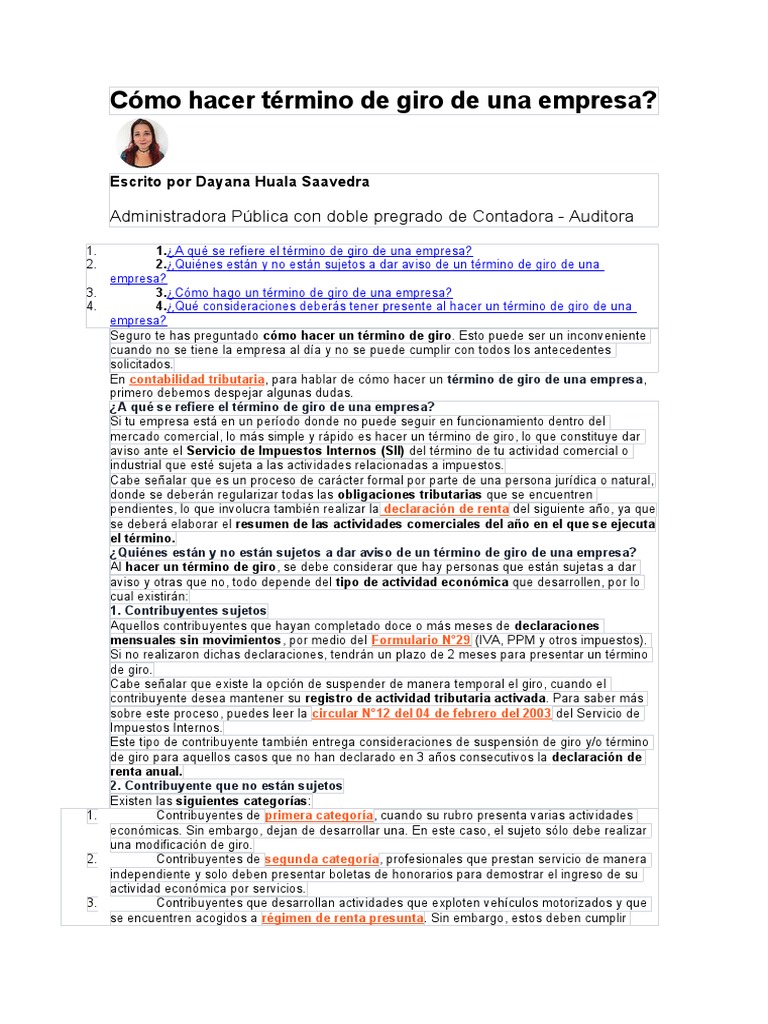 Hacer Termino de Giro 2022 | PDF | Impuestos