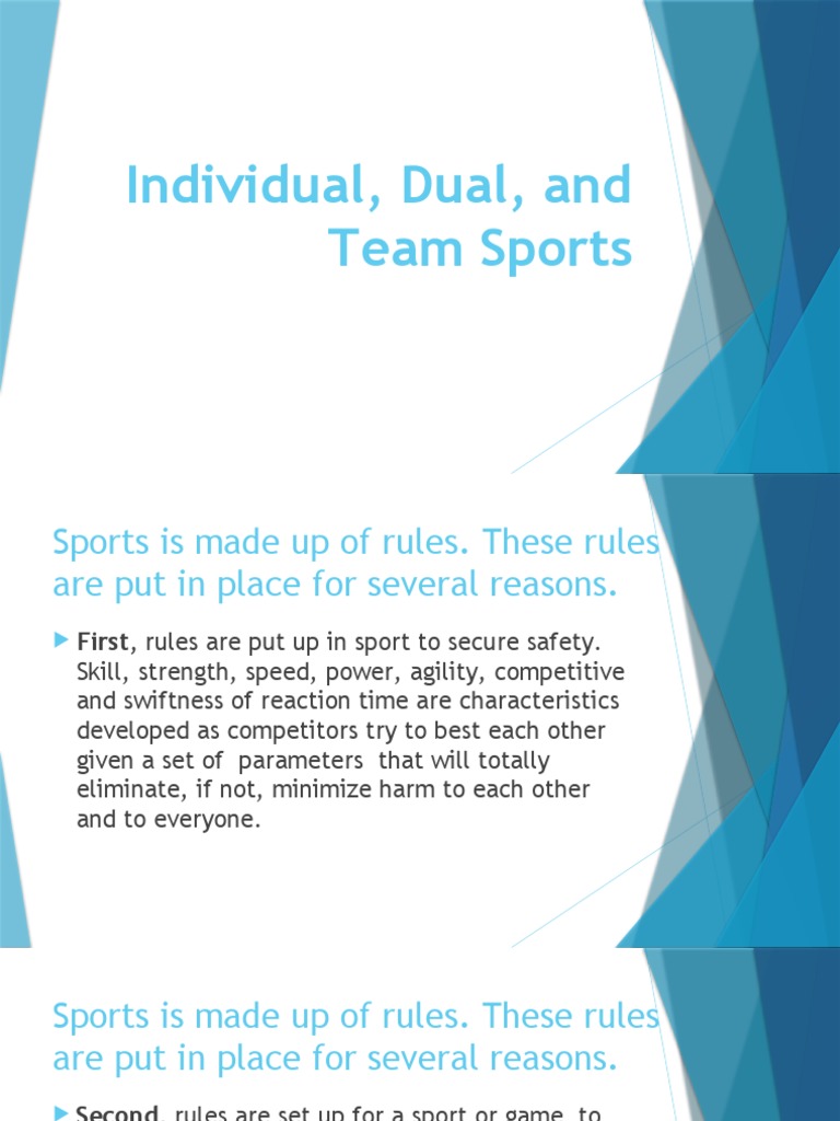 Individual Dual and Team Sports | PDF | Stress (Biology) | Sleep