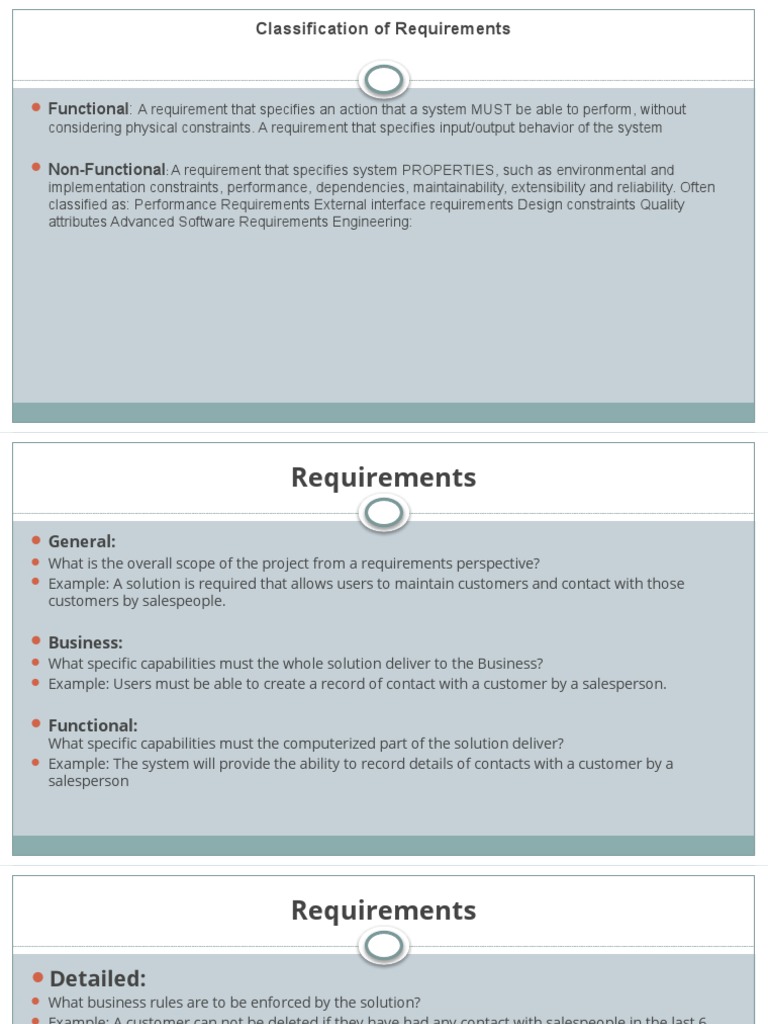 Classification of Requirements | PDF | Software Testing | System