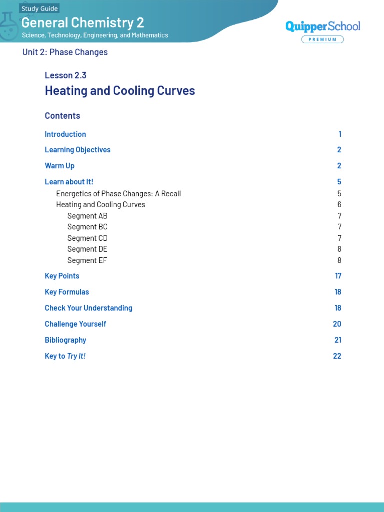 Heating and Cooling Curves Explained | PDF | Phase (Matter) | Heat