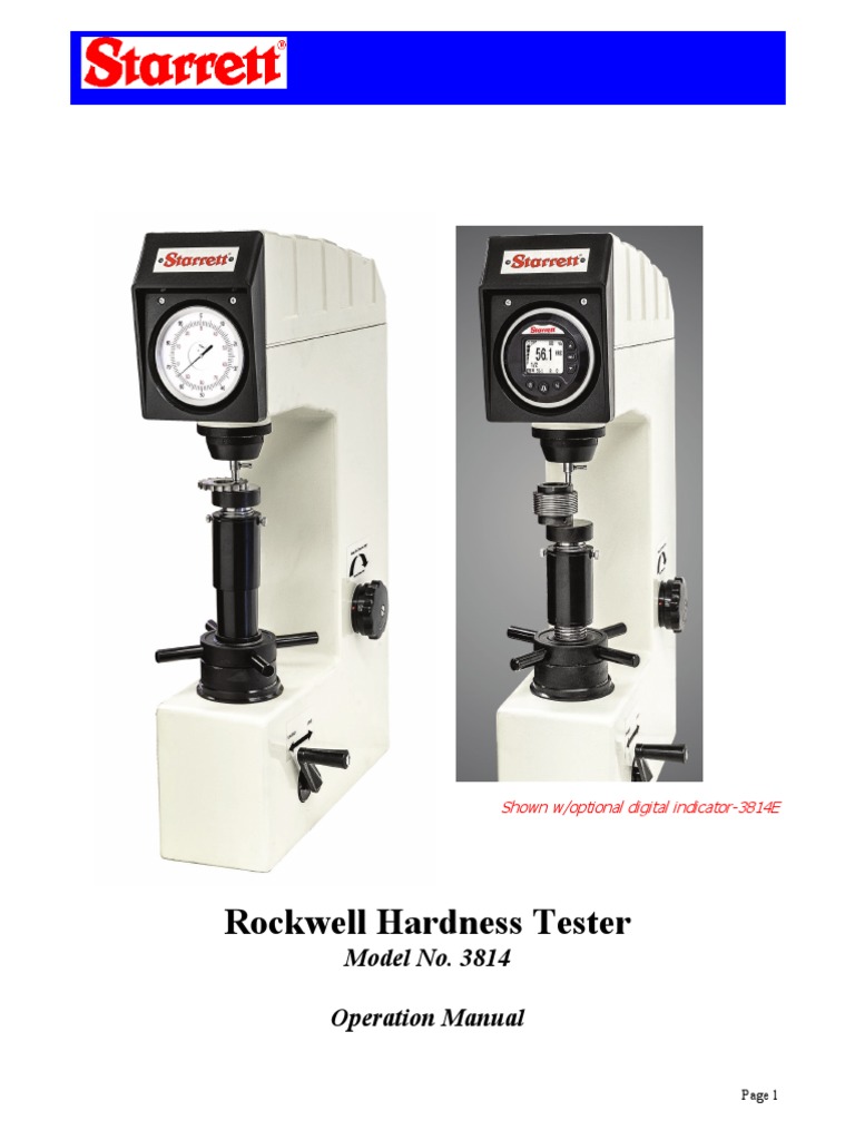 Starrett 3814 Manual | PDF | Screw | Alloy