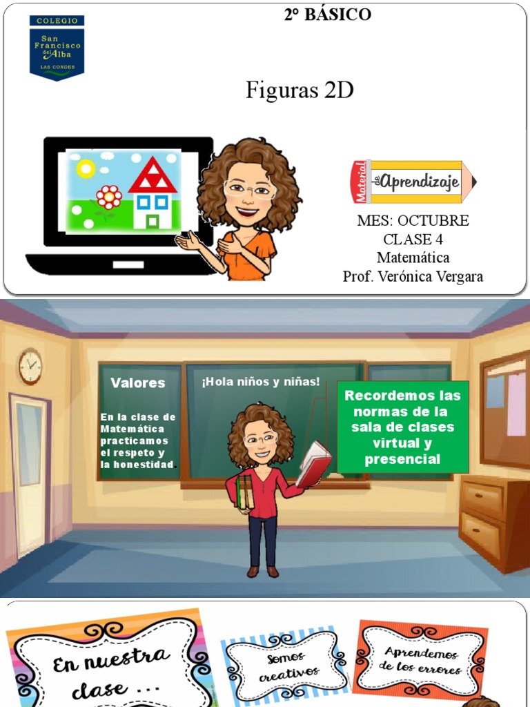 Figuras 2D y Cálculo Mental 2° Básico | PDF | Triángulo | Geometría ...