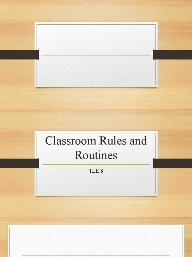 1 PPT TLE Module 5 | PDF | Classroom | Equipment