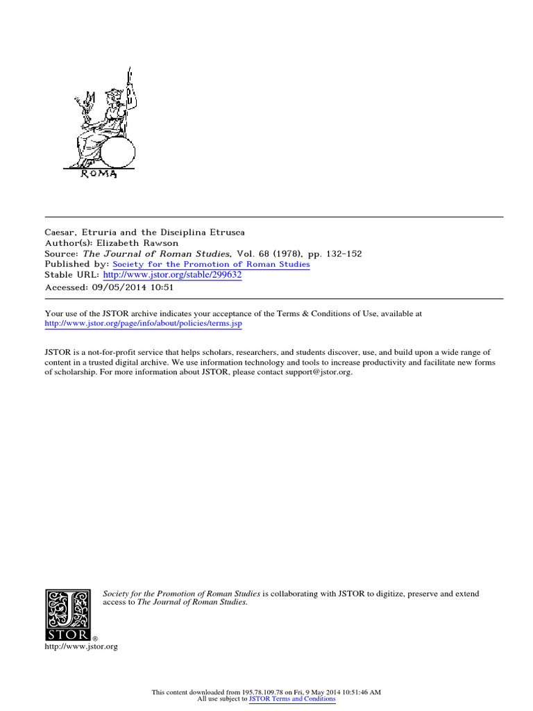 The Journal of Roman Studies Volume 68 Issue 1978 (Doi 10.2307/299632 ...