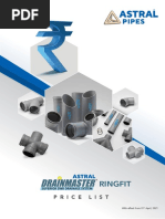 Astral Price List | PDF | Pipe (Fluid Conveyance) | Industrial Processes