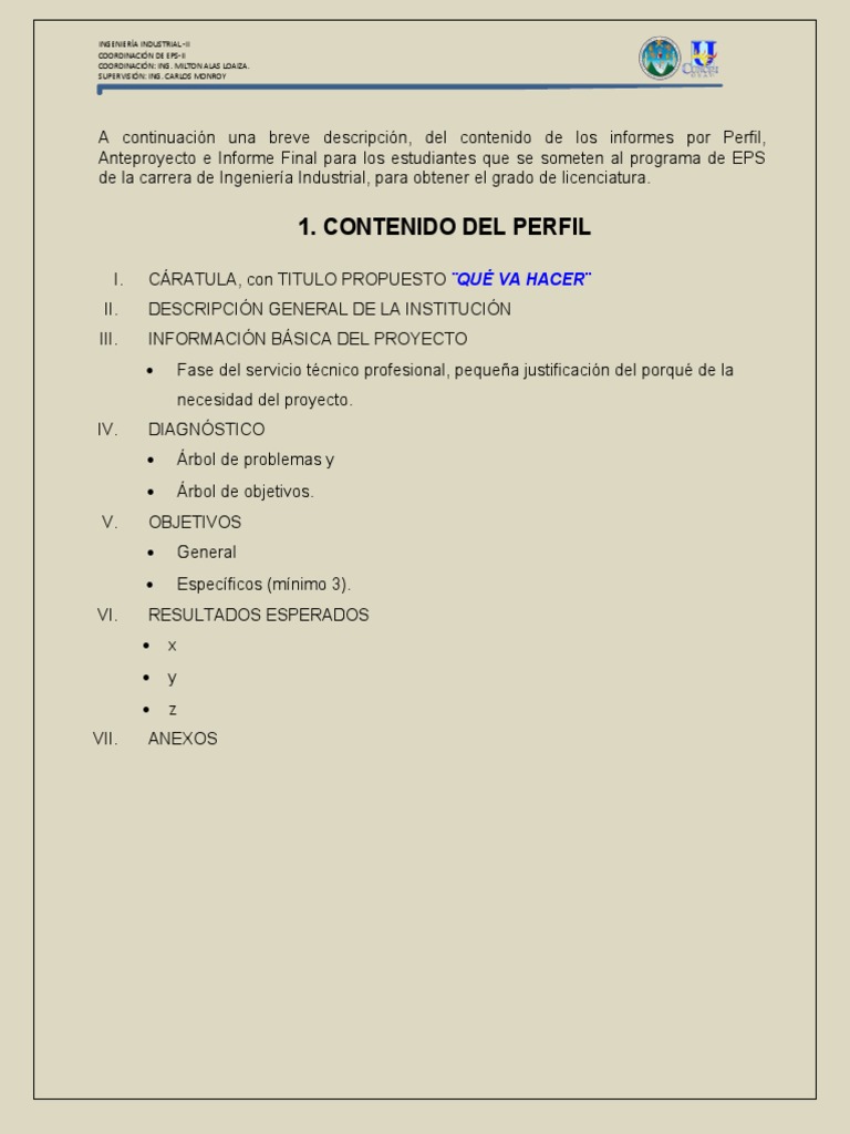 Formato Perfil Anteproy Informe | PDF | Teoría | Conocimiento