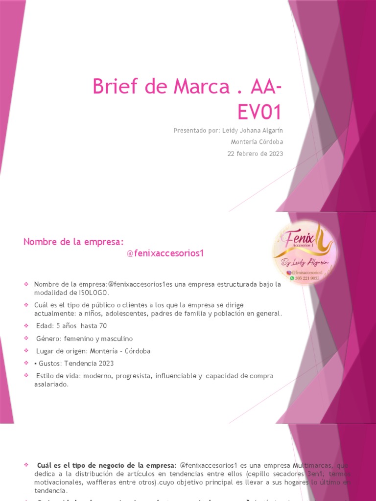 Brief de Marca | PDF | Procesos de negocio | Sector privado