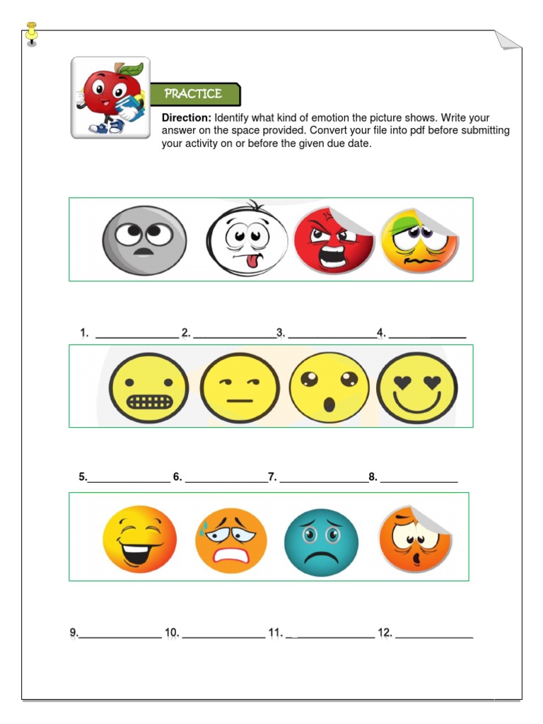 Emotion Identification Activity | PDF
