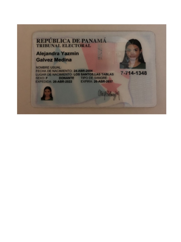 Cédula Alejandra Gálvez | PDF