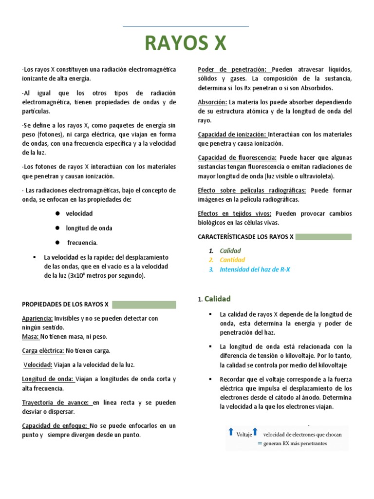 Rayos X Apt | PDF | Rayo X | Radiación electromagnética
