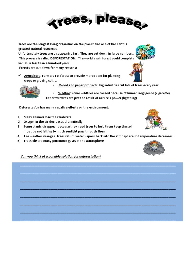 Deforestation Fun Activities Games 1022 | PDF