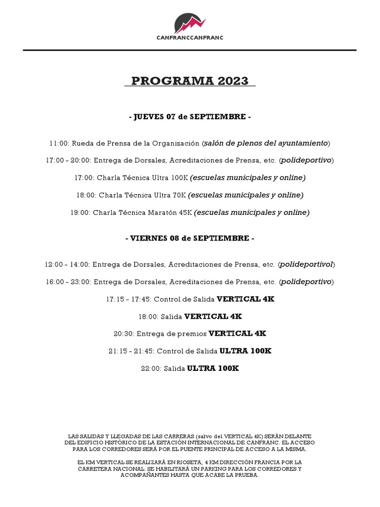 Programa 2023 | PDF