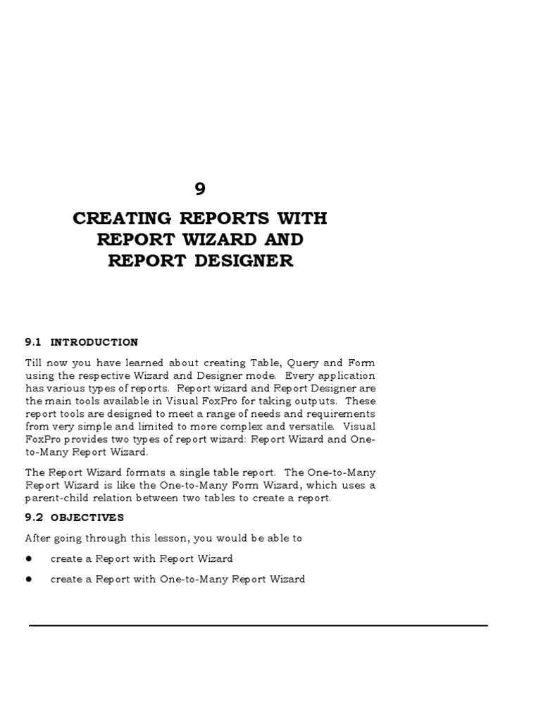 9 Creating Reports With Report Wizard and Report Designer | Download Free PDF | Button ...